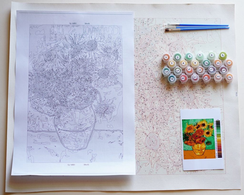 Floral Lips Paint By Numbers - Paintings by Numbers