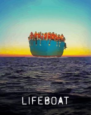 Lifeboat Movie Poster Paint By Numbers - Paintings by Numbers