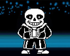 Sans Undertale Paint By Numbers - Paintings by Numbers