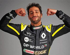 Daniel Ricciardo Racer Paint By Numbers - Paintings by Numbers