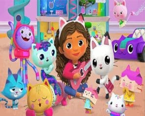 Gabby Dollhouse Animated Serie Paint By Numbers - Paintings by Numbers
