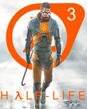 Half Life 3 Poster Paint By Numbers - Paintings by Numbers