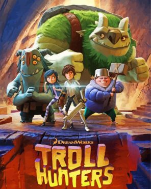 Troll Hunters Animated Serie Paint By Numbers - Paintings by Numbers