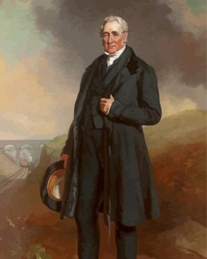 George Stephenson Father Of Railways Paint By Numbers - Paintings by ...